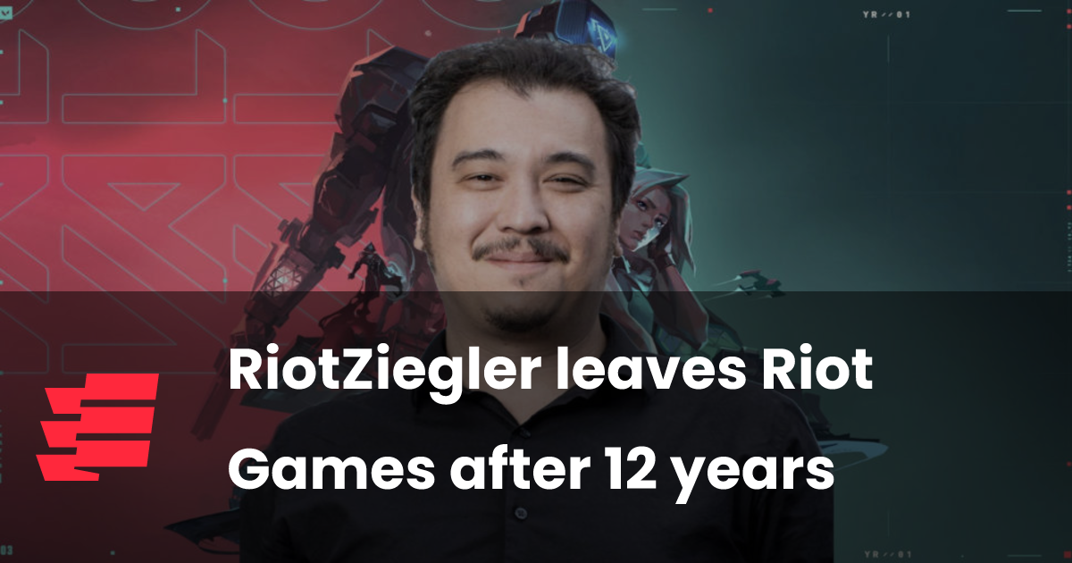 RiotZiegler leaves Riot Games after 12 years | esports.gg