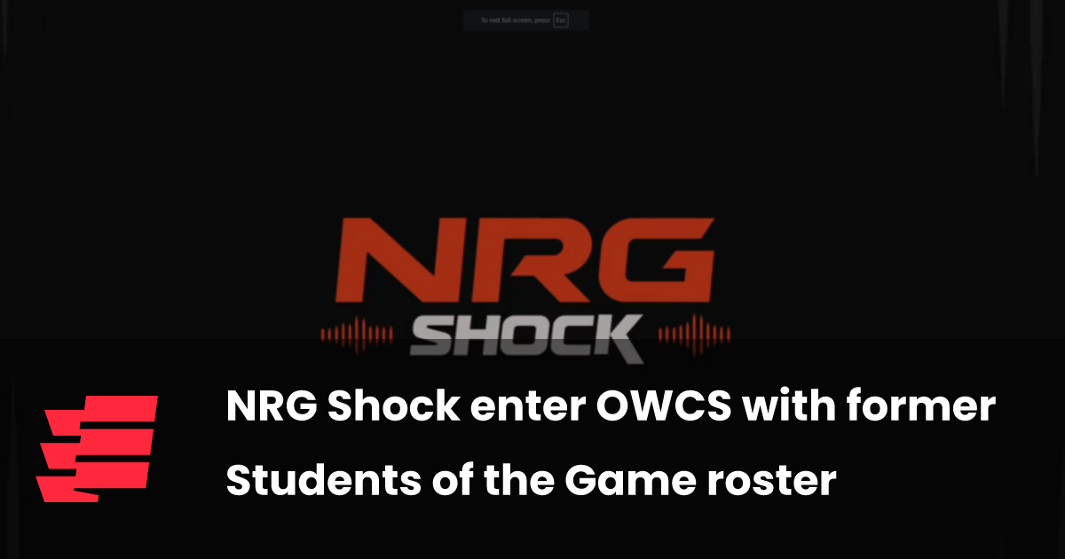 NRG Shock enter OWCS with former Students of the Game roster | esports.gg