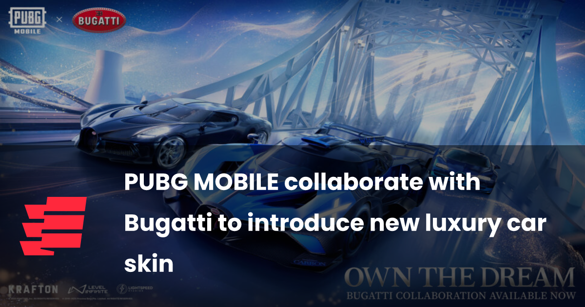 PUBG MOBILE collaborate with Bugatti to introduce new luxury car skin ...